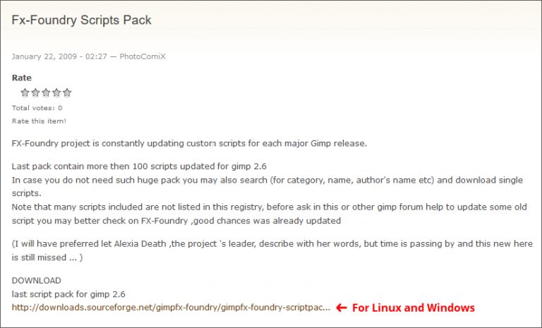GIMP Fx-Foundry Scripts Pack | Installation and Usage Guide
