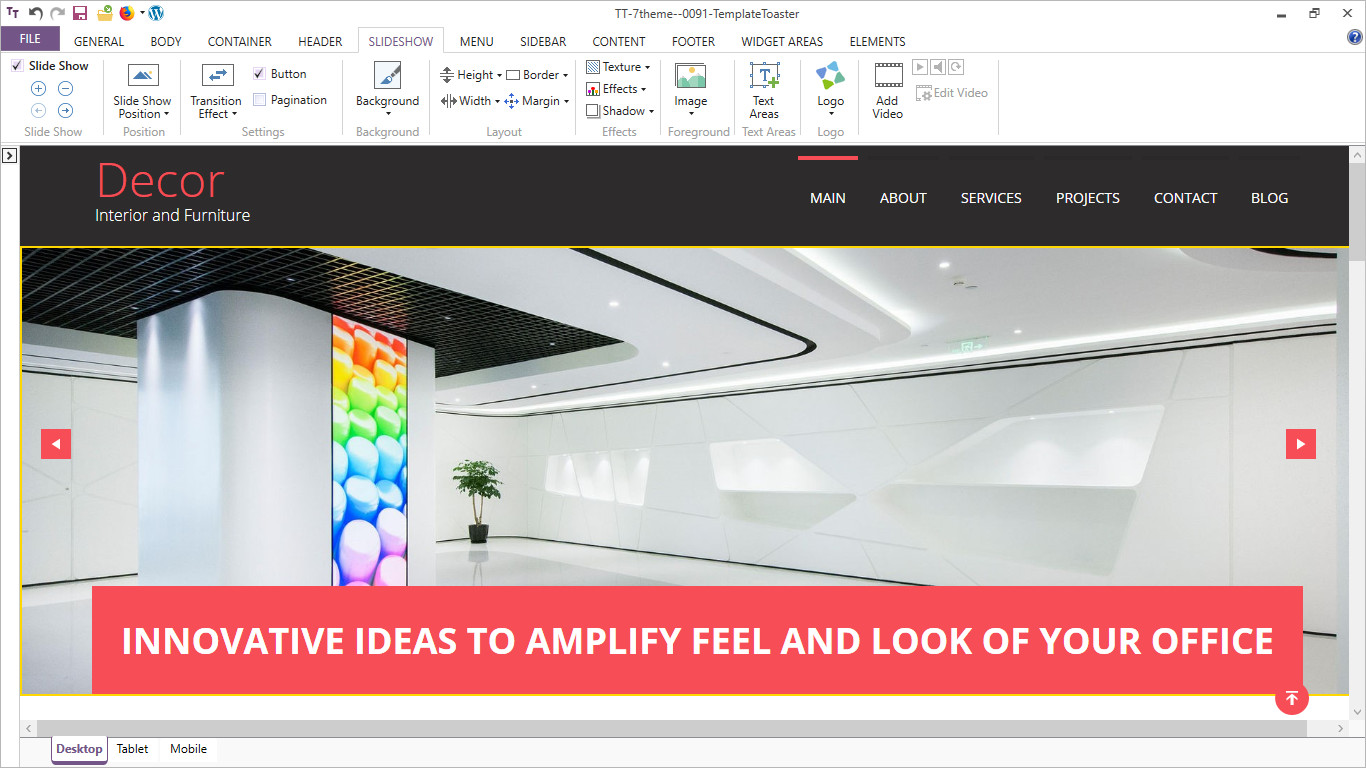 Screenshots - TemplateToaster