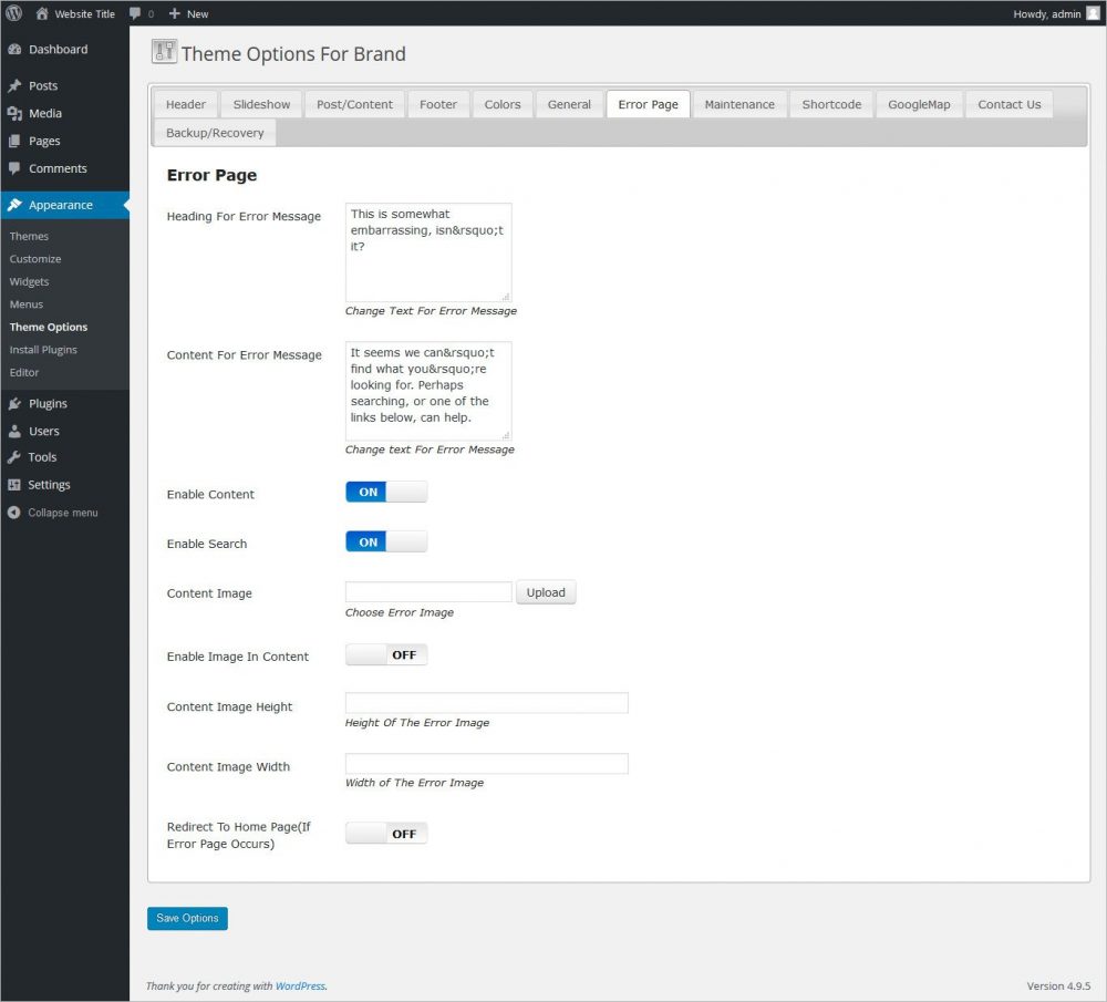 WordPress Theme Framework - TemplateToaster