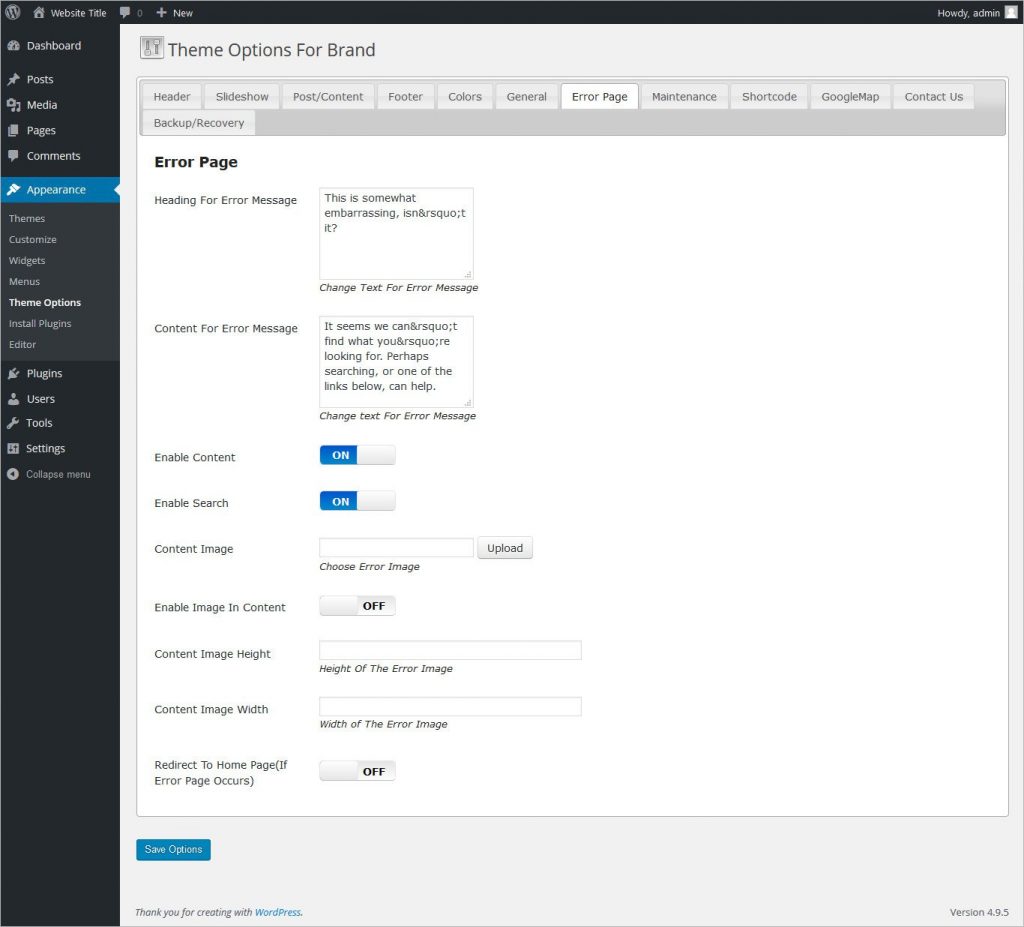 WordPress Thema Framework - TemplateToaster