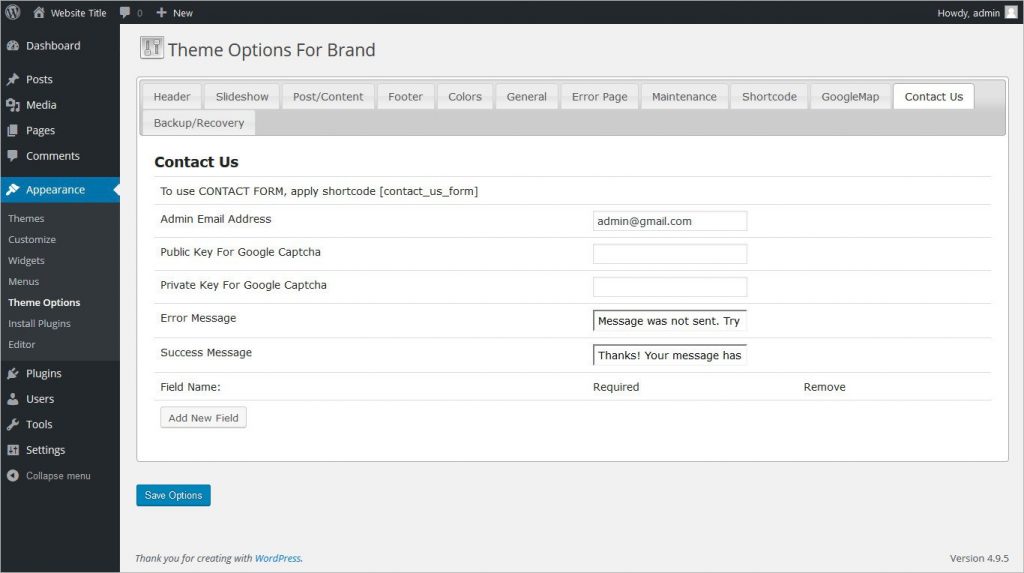 WordPress Thema Framework - TemplateToaster