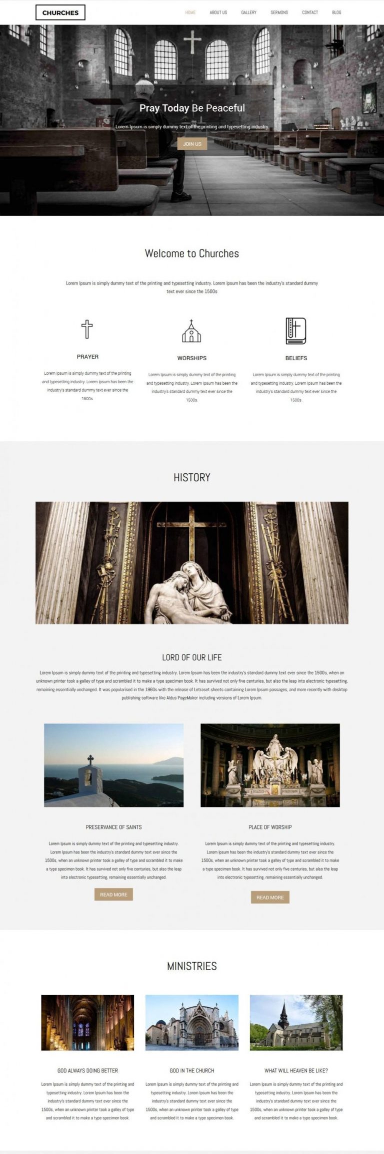 Churches - Charity Fundraising Blogger Template - TemplateToaster