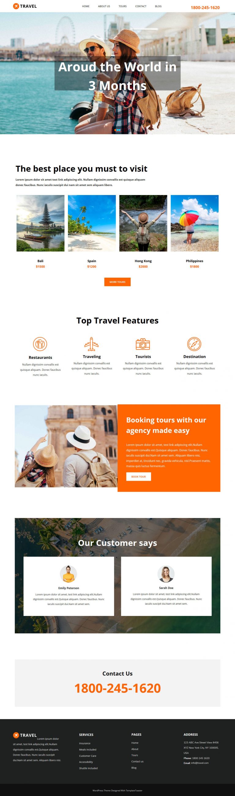 Travel HTML Template - TemplateToaster
