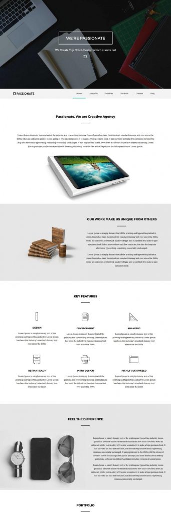 Passionate - Web App Design Studio Blogger Template - TemplateToaster