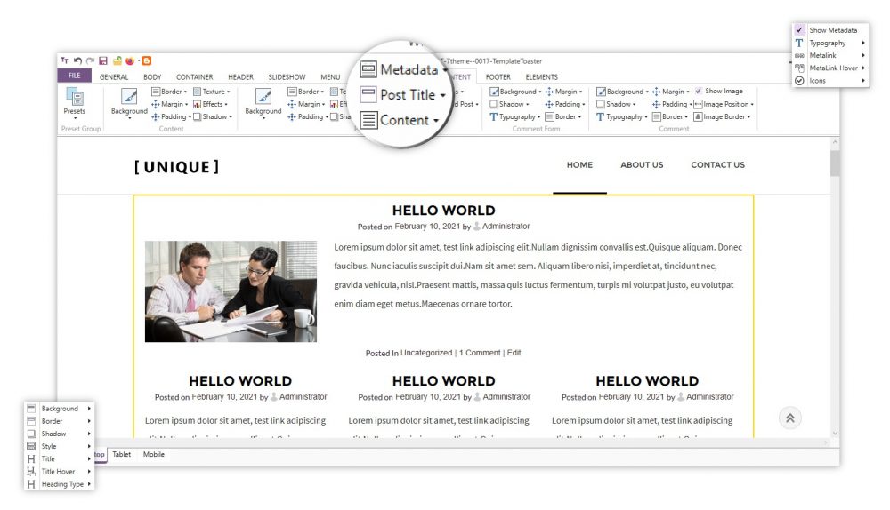 Blogger Template Creator - TemplateToaster