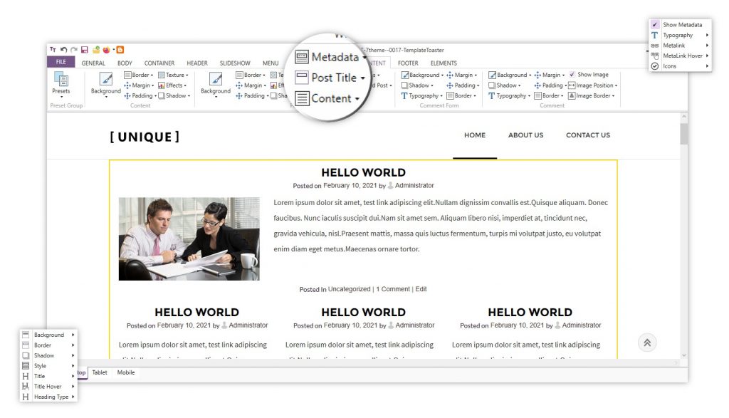 Blogger Template Creator - TemplateToaster