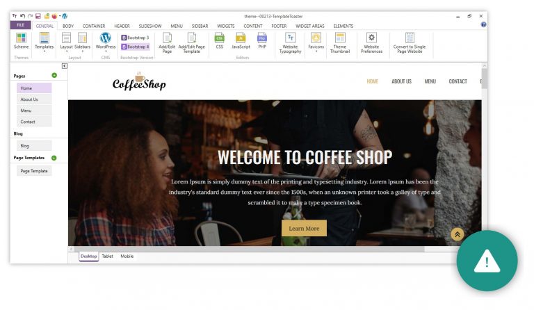 Offline Website Builder Software - TemplateToaster