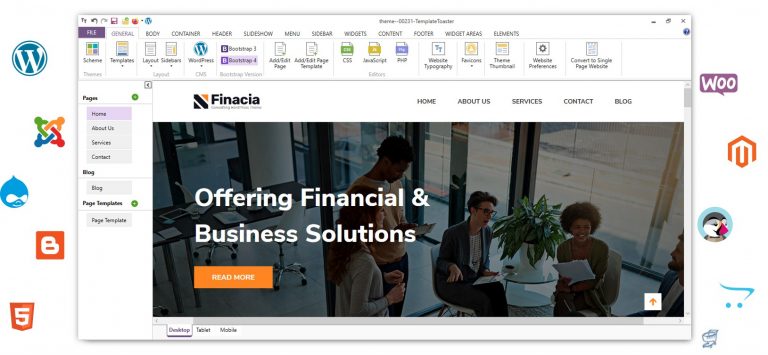 Offline Website Builder Software - TemplateToaster