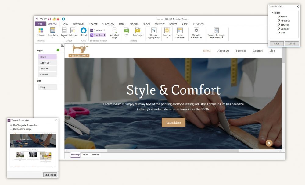 Drupal Theme Generator | Drupal Website Builder
