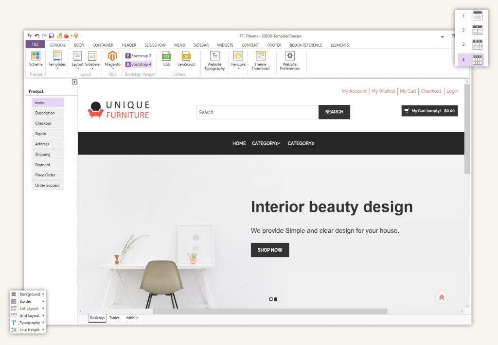 Magento Theme Builder - TemplateToaster