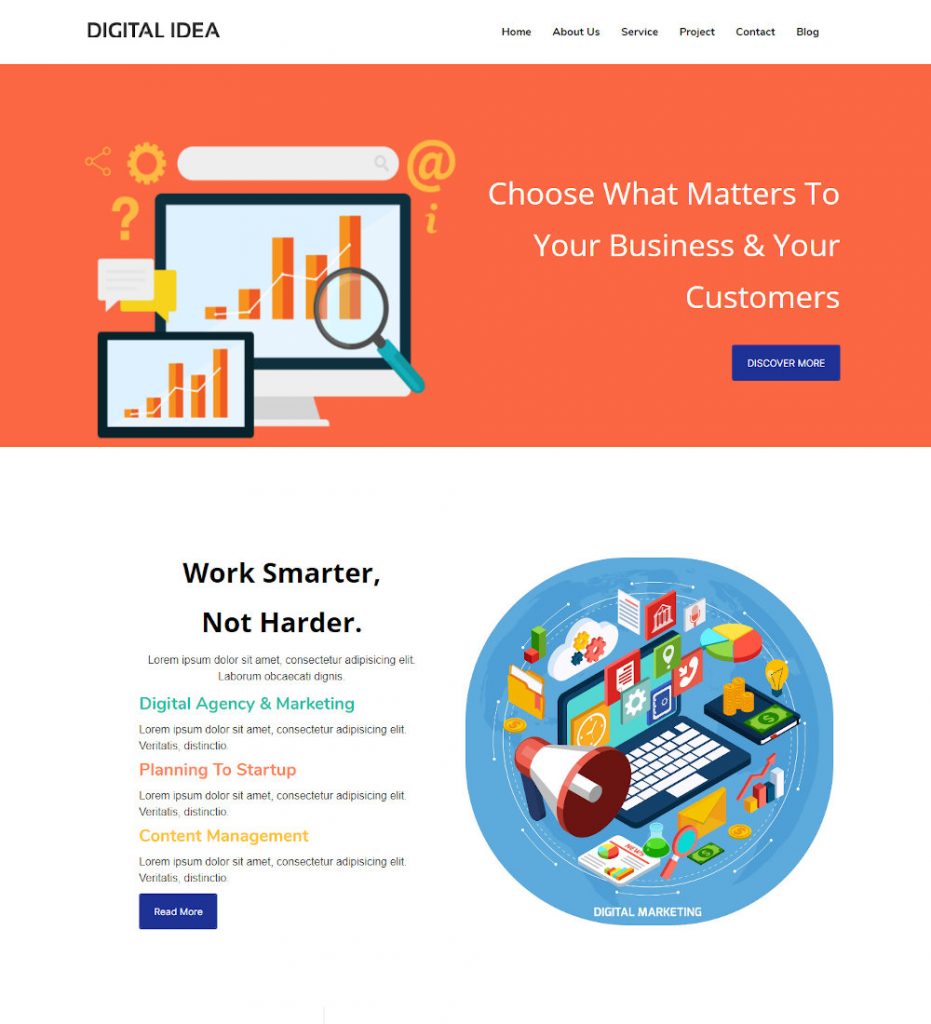 Digital Idea - Digital Marketing Drupal Theme- TemplateToaster