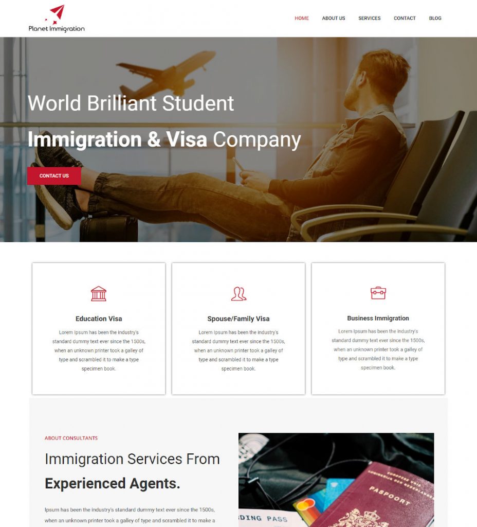 Immigrance - Immigration and Visa Consulting WordPress Theme ...