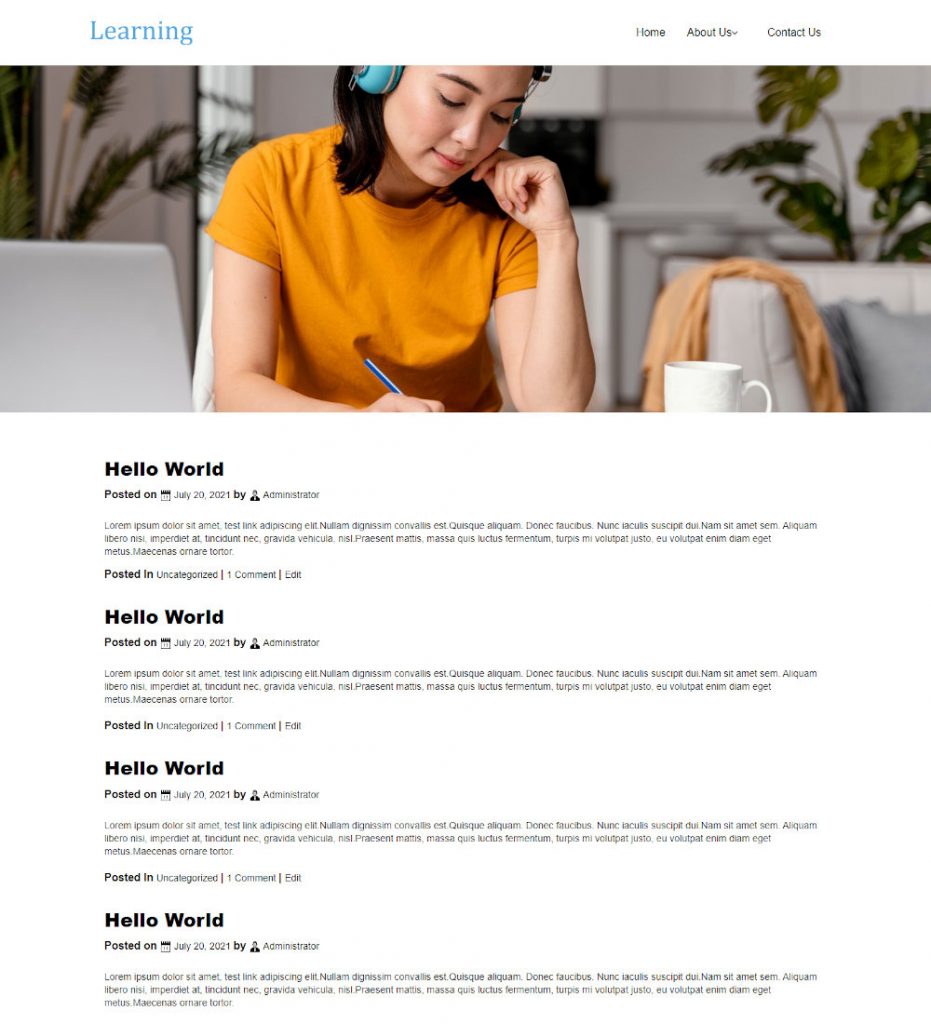 Learning- Education Training Institute Blogger Template- TemplateToaster