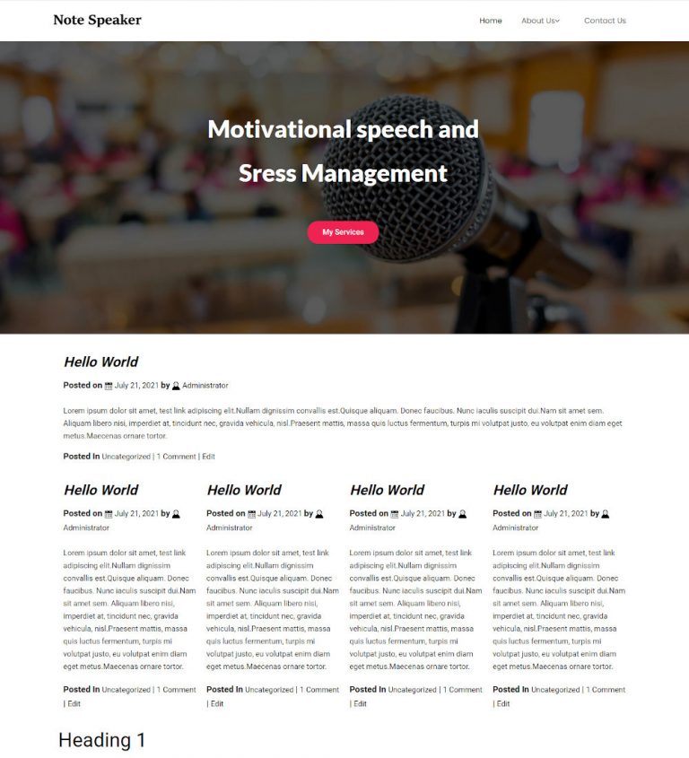 Note Speaker - Innovation & Inspiration Speaker Blogger Template ...