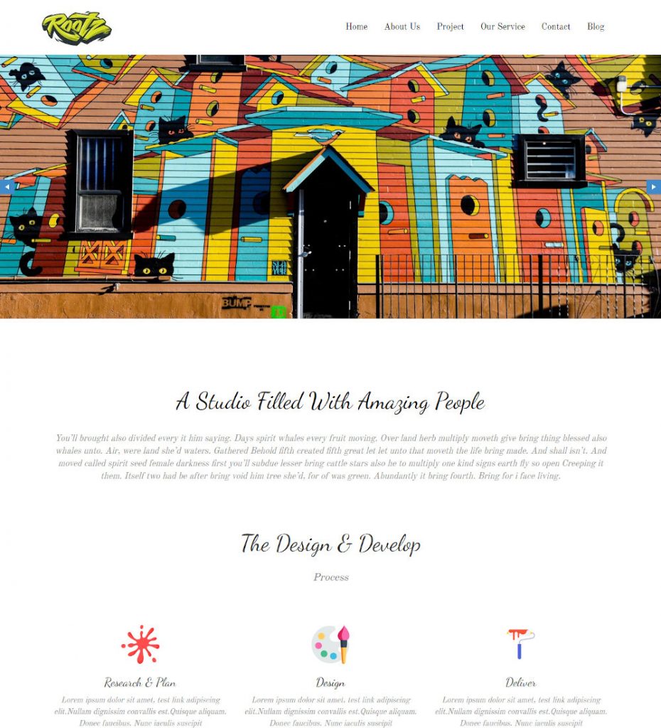 Rootz - Graffiti Artist Joomla Template- TemplateToaster