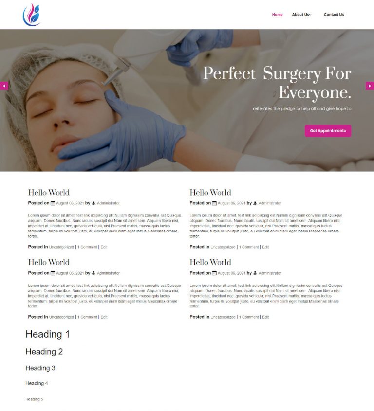 Surgerapy - Plastic Surgery Blogger Template - TemplateToaster