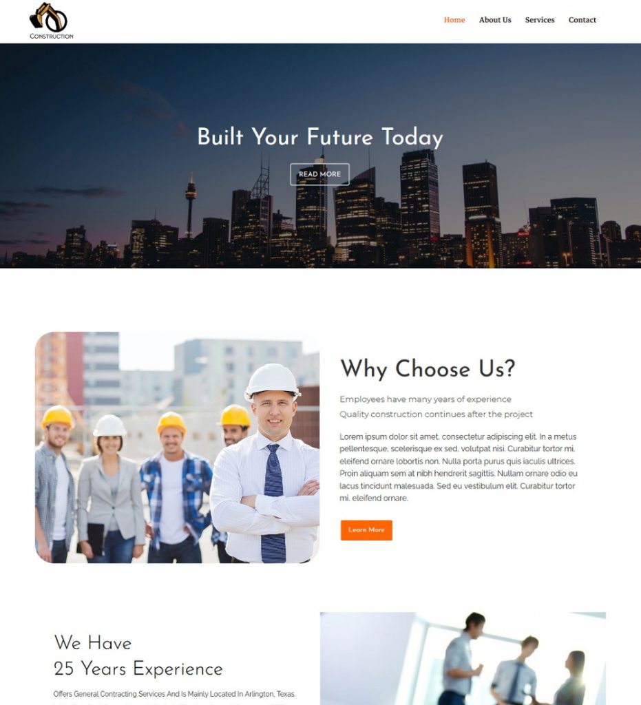 Dozer Construction - Renovation & Architecture Template - TemplateToaster