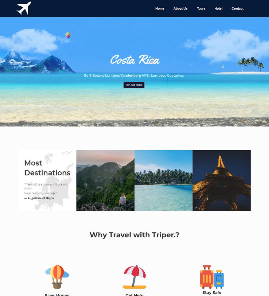 Touromo - Tour & Travel Template - TemplateToaster