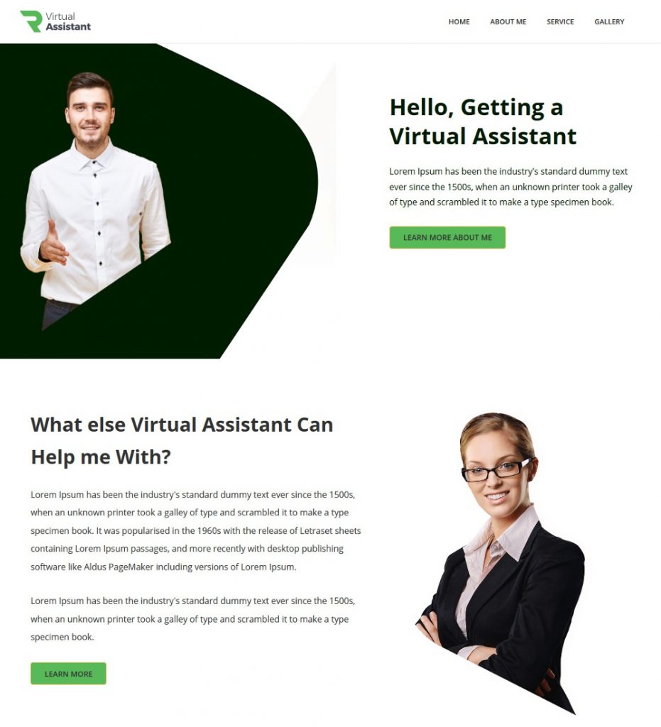 Vision - Virtual Assistant Template - TemplateToaster
