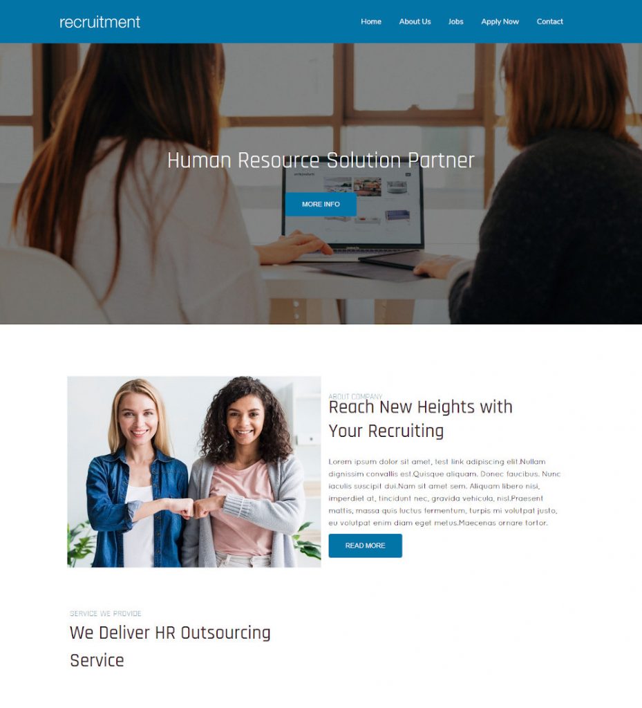 Recruitment - Human Resource & Recruitment Agency Template ...