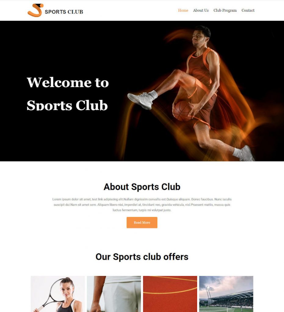 Sportosa - Sports Club Template - TemplateToaster