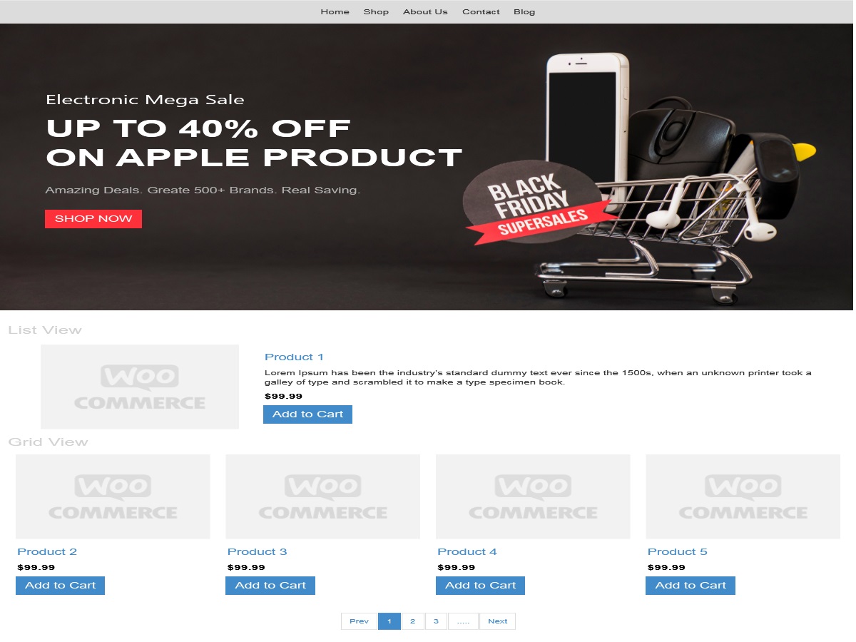 Electra Electronics Store Woocommerce Theme Templatetoaster