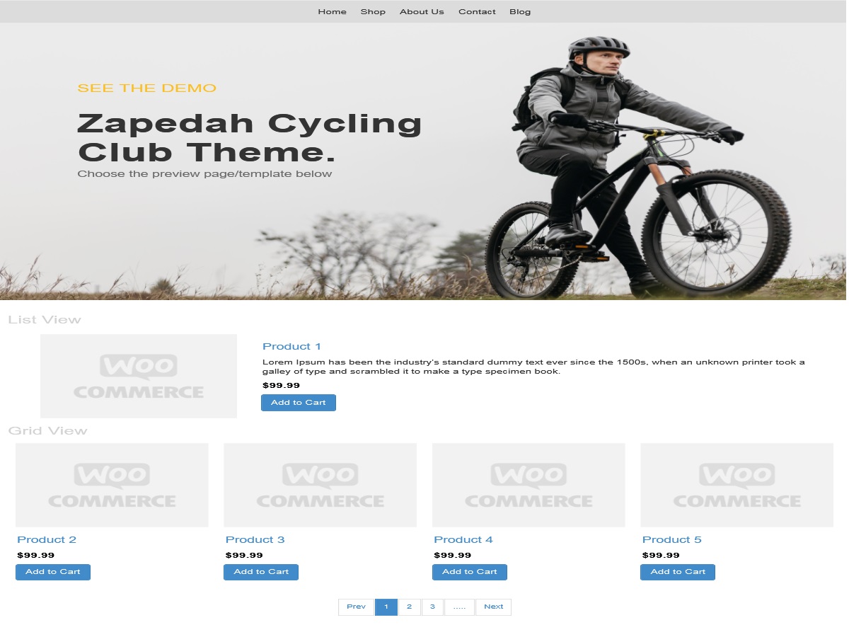Cyclo - Cycle Club WooCommerce Theme - TemplateToaster