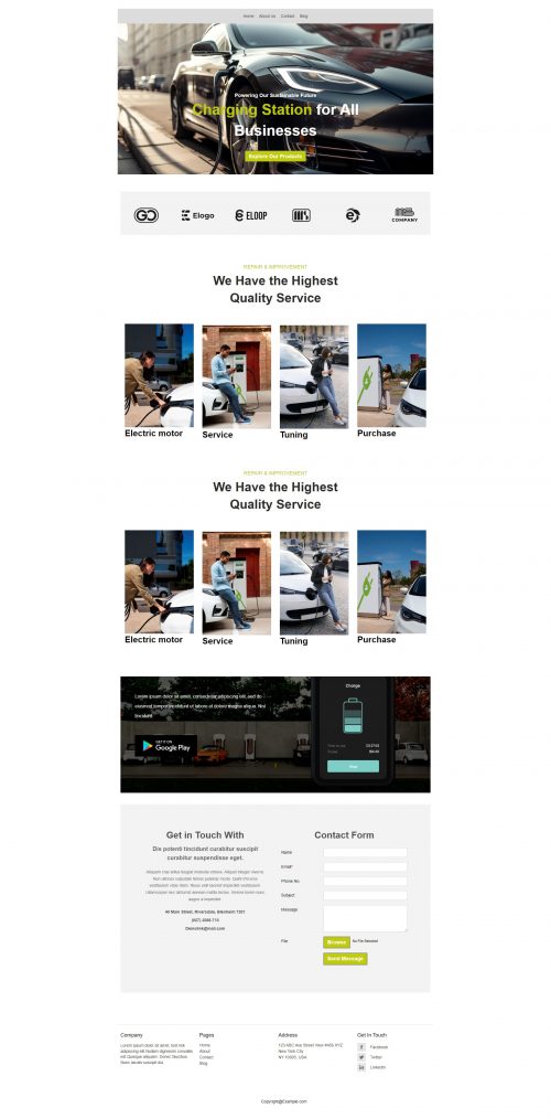 Electric Car WordPress Theme - TemplateToaster