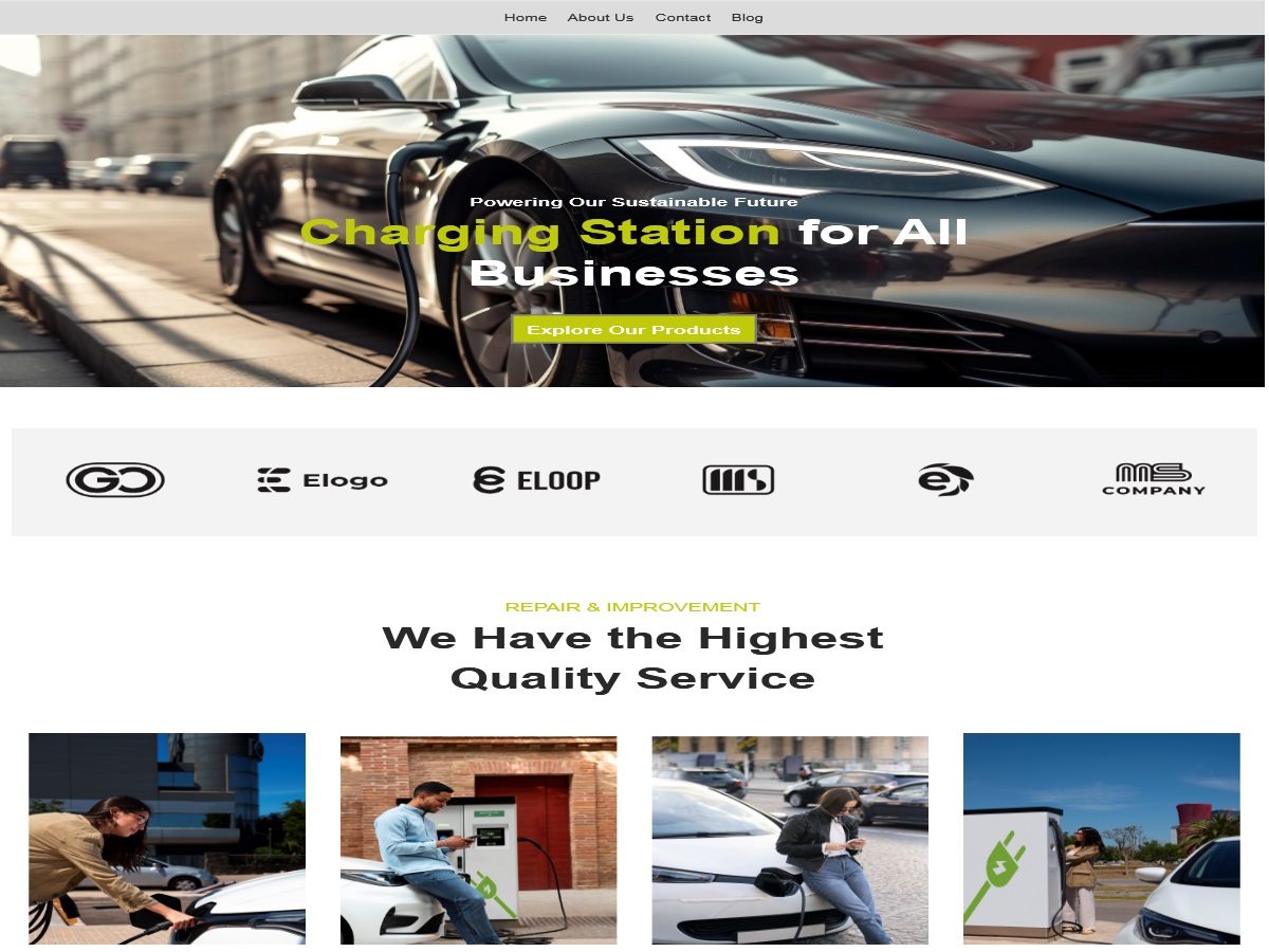 Electric Car WordPress Theme - TemplateToaster