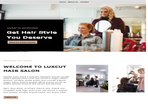 HAIRCO Hair Salon HTML Website Template - TemplateToaster