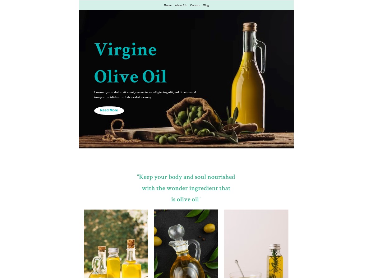 Olive WordPress Theme - TemplateToaster