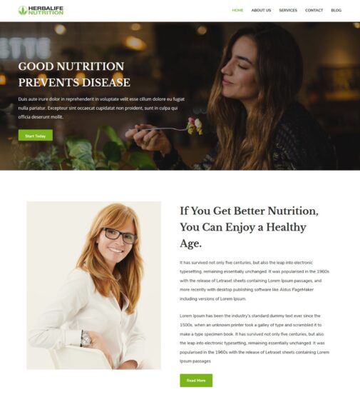 HerbaLeaf a Free Herbal Products Joomla Template for Nutrition ...