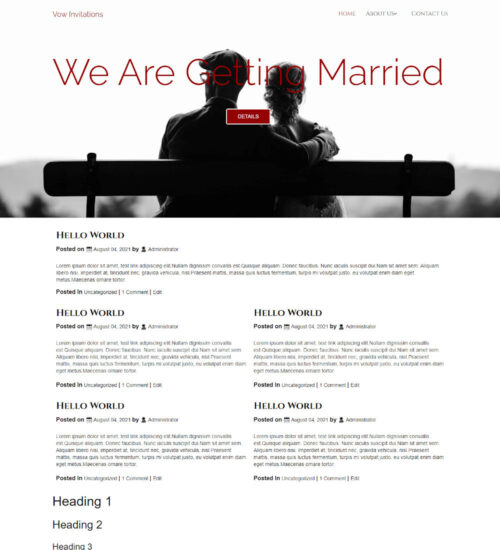 Wedding Vows a Free Wedding Invitation Blogger Template - TemplateToaster